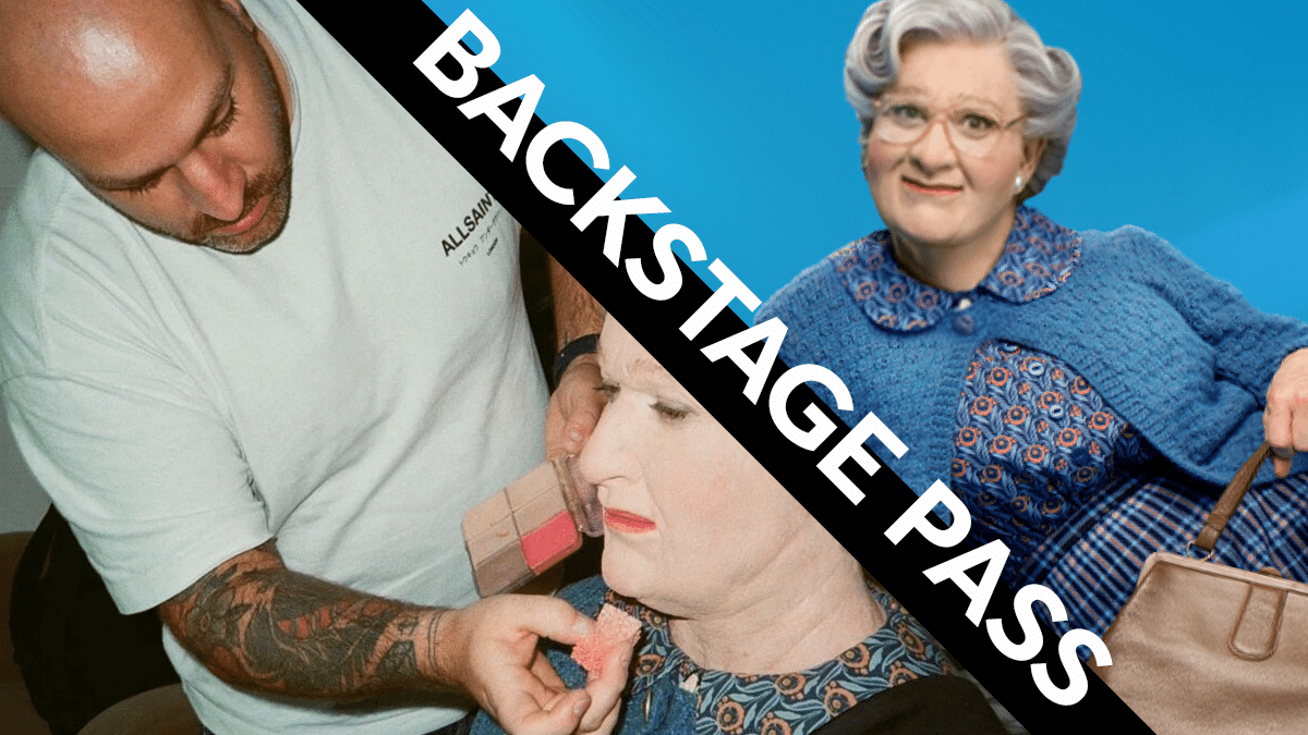 Meet the man who does Mrs Doubtfire’s makeup