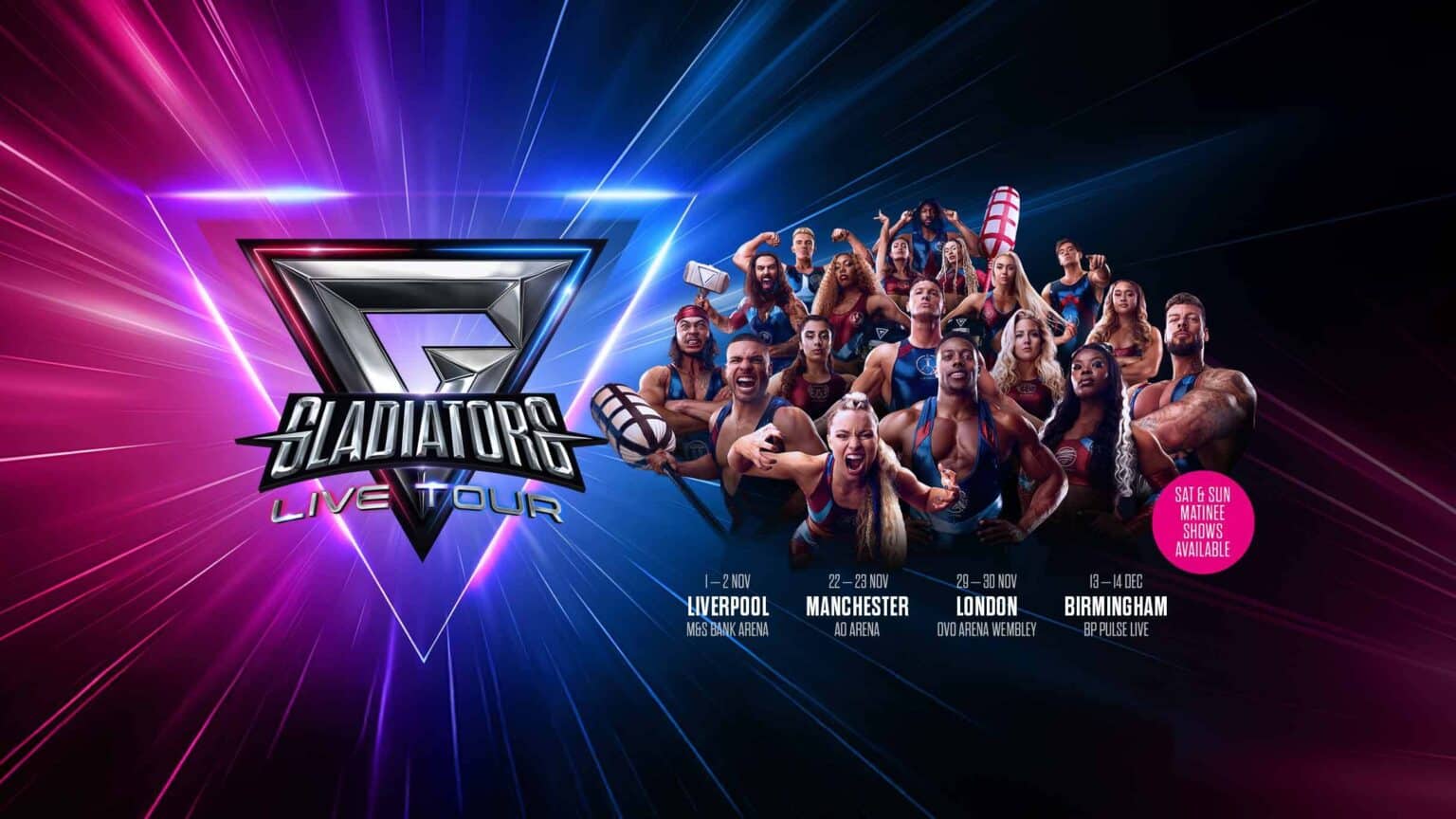 Gladiators announces its first live UK tour