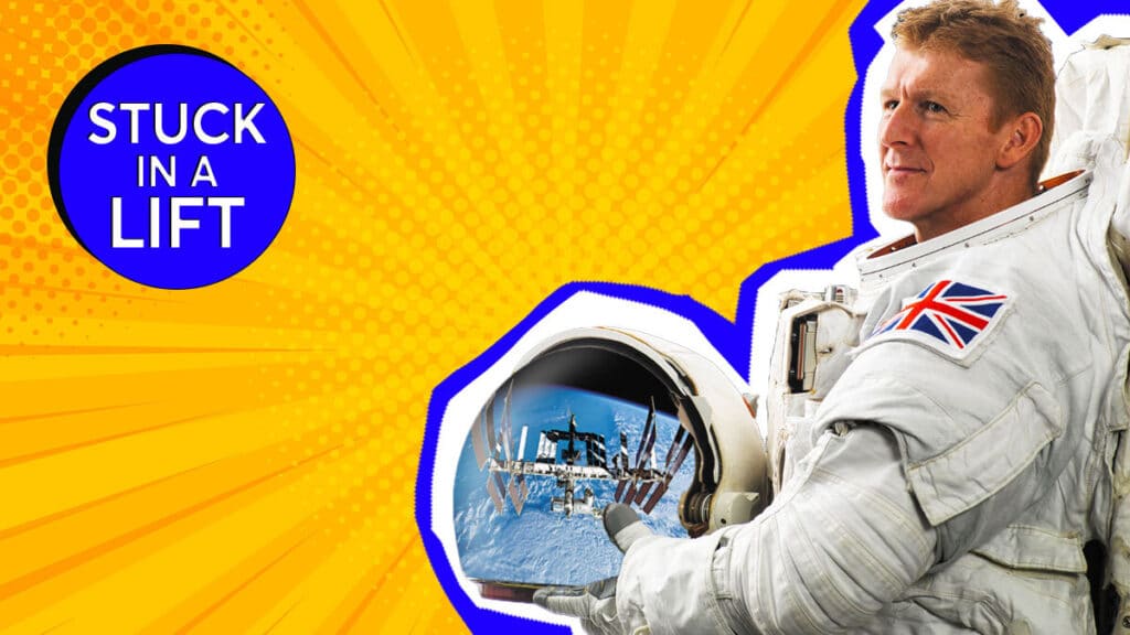 Tim Peake would happily get stuck in a lift with anyone
