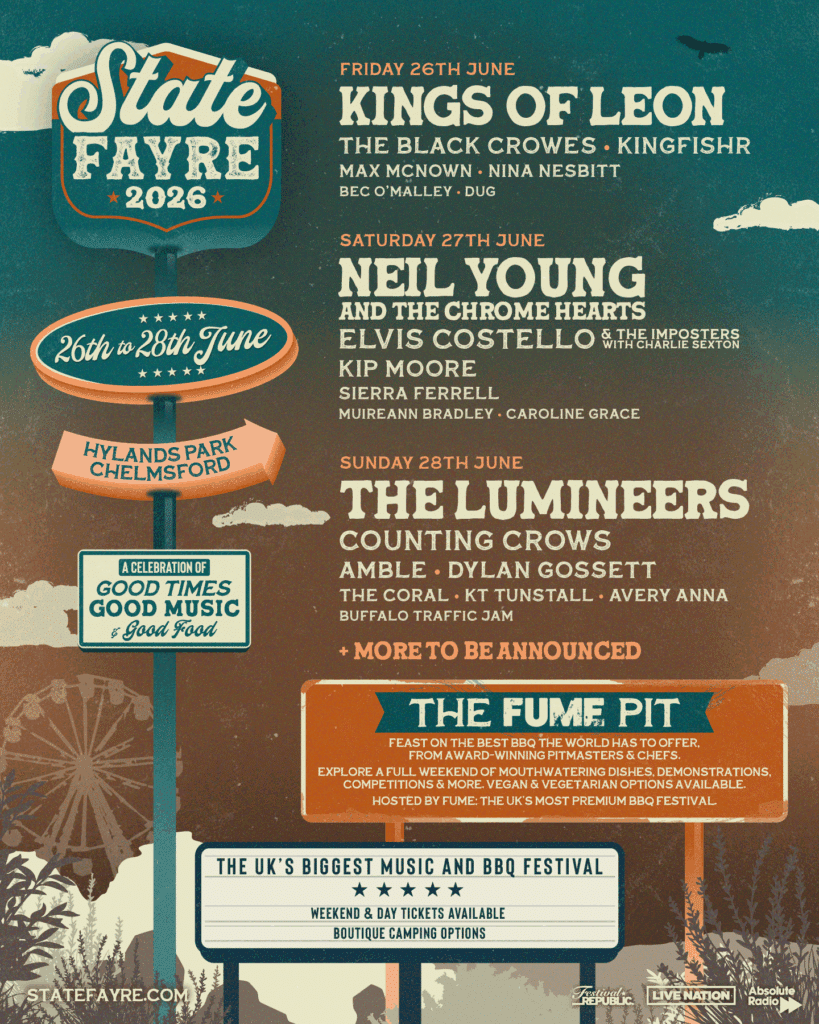 New festival State Fayre announces headliners Kings of Leon, Neil Young ...